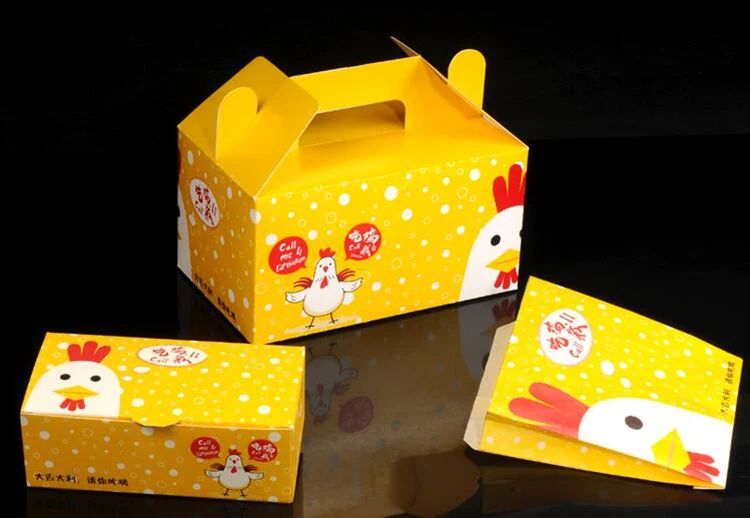 Personalized Fried Chicken Paper Packaging Box With Handle| Alibaba.com