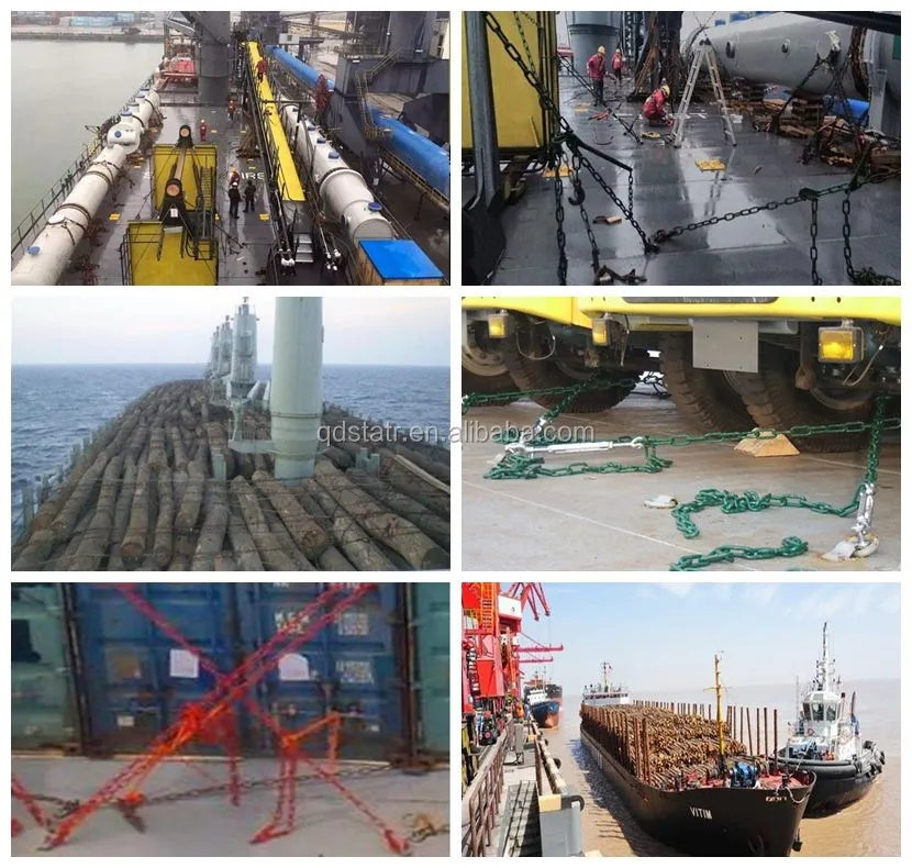 Ship Equipment Painted Lashing Chain - Buy Lashing Chain G80,G80 Link ...