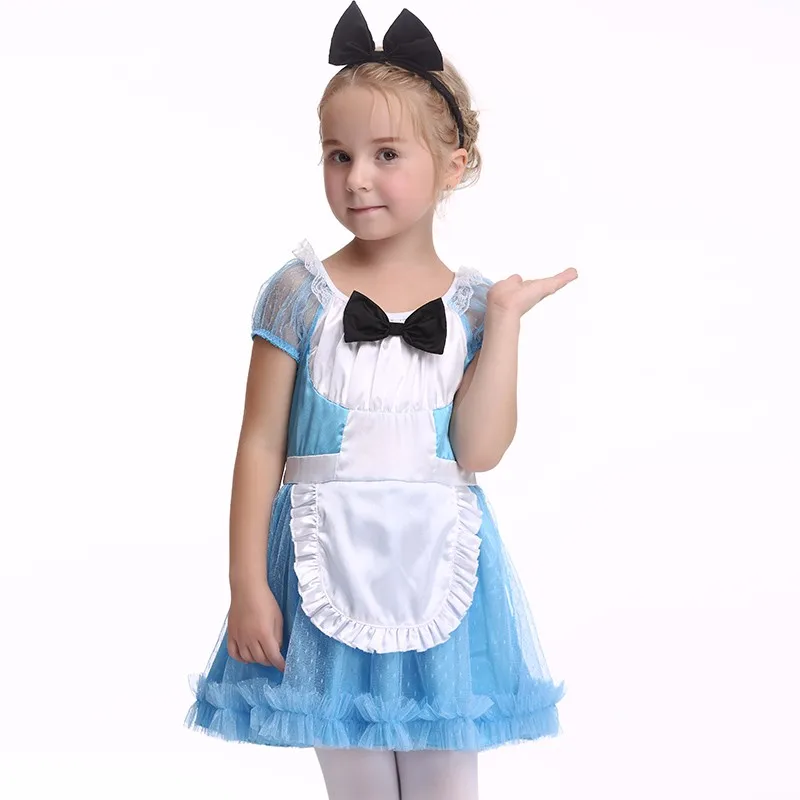Kids Maid Costume Halloween Costume Cosplay Lovely Gothic Lolita ...