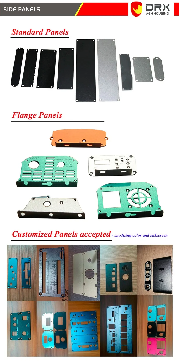 Extruded Aluminum Enclosure Case /pcb Instrument Box For Electronic ...