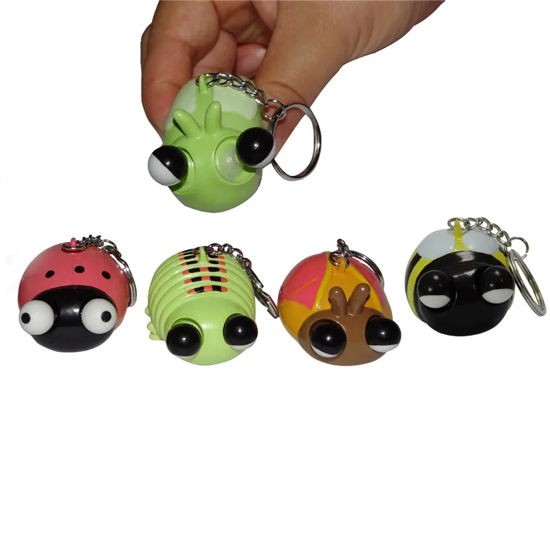 Custom 3d Eyes Popper Insect Keychains, Squeeze Fly logo Rubber ...