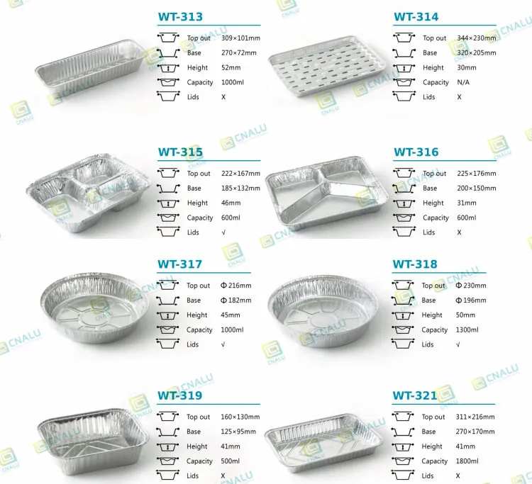 Rectangular Aluminum Tin Food Container Inflight Aluminium Plate Large Rectangular Aluminum Tin Food Container Inflight Aluminium Plate Large