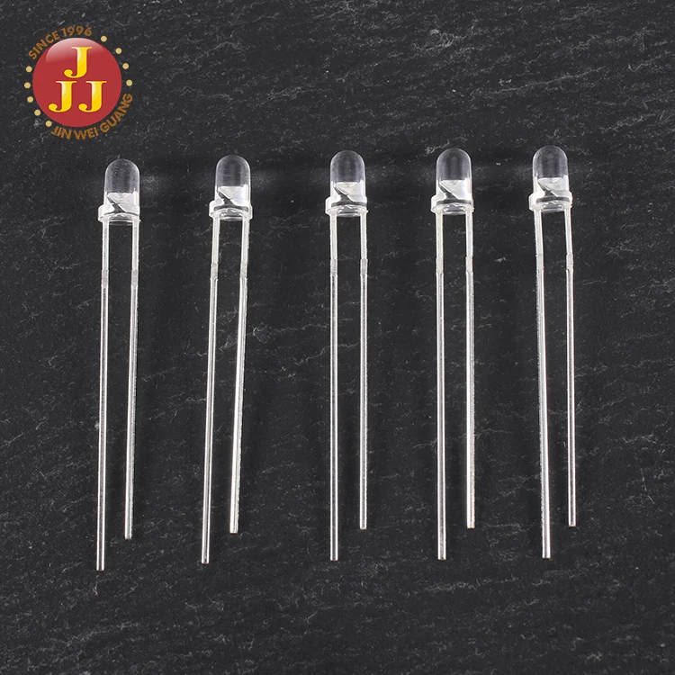 Low Power Consumption Ultra Bright Clear 1.5v 3mm Diode Led - Buy 3mm ...
