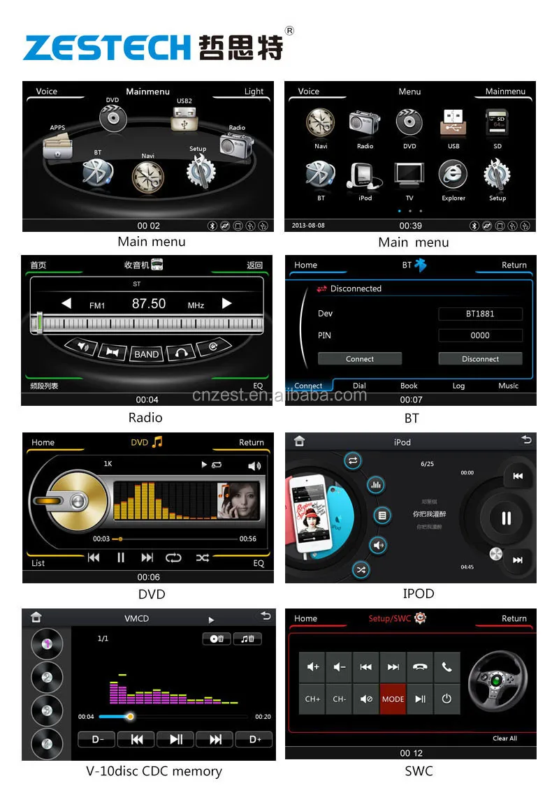 2 Din Car Dvd Gps For Great Wall Haval H3/h5 Car Gps Dvd Navigation 2 ...