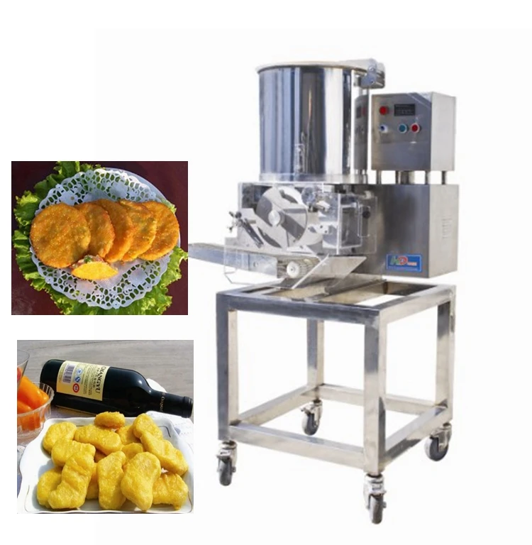 Automatic Burger Patty Beef Cutlet Former Line Chicken Nuggets Making ...