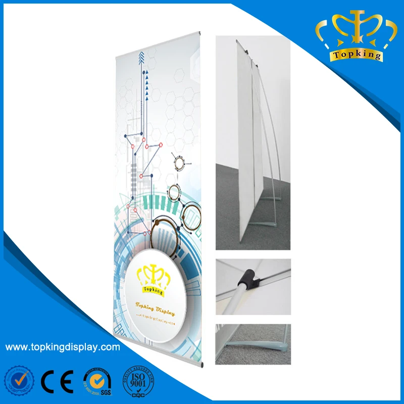 Custom Logo Design for Freestanding L Shape Banner Stand