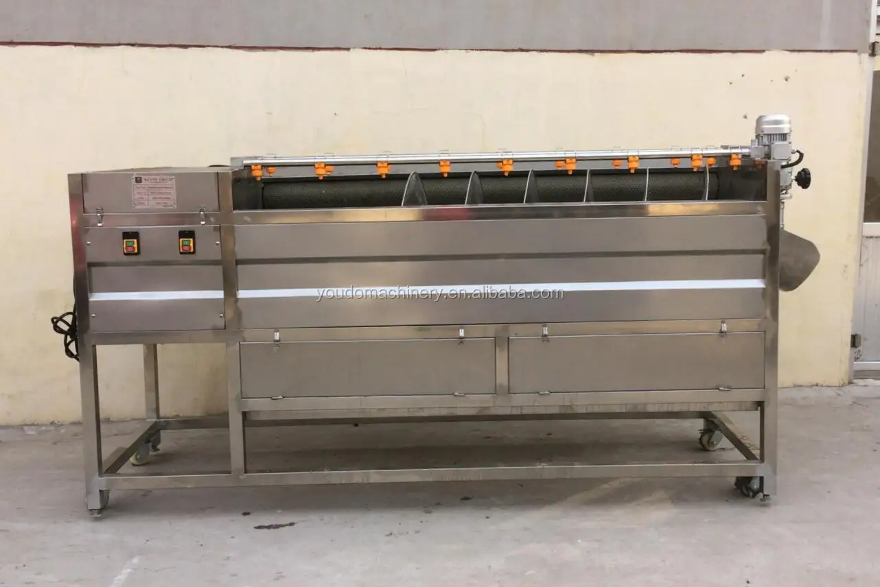 Sprial Brush Roll Peeling Machine Potato Carrot Washing Machine - Buy ...