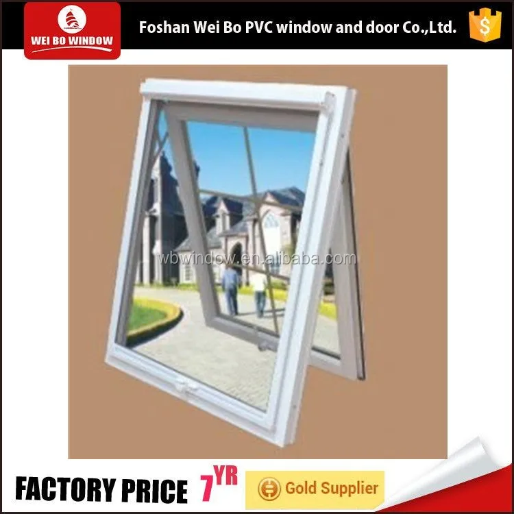 Plastic Window Pane Pvc Awning Windows With Grille Design - Buy Plastic ...