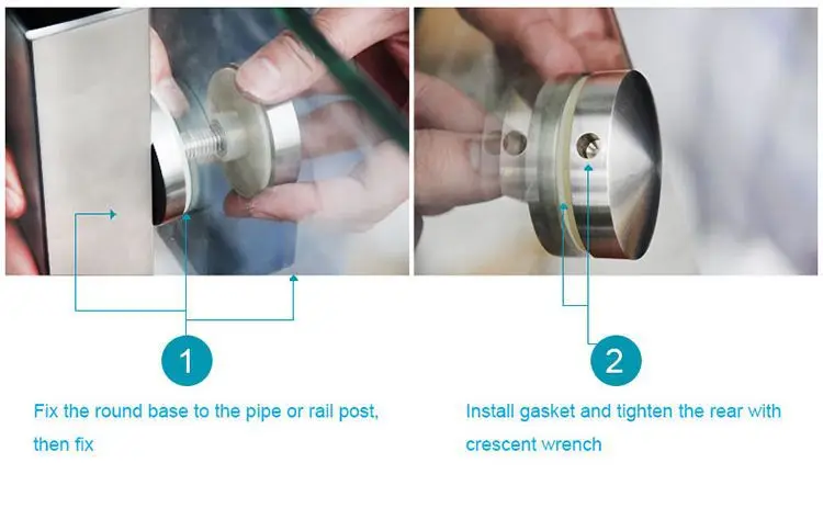 Stainless Steel Glass Hardware Fastener - Durable & Stylish