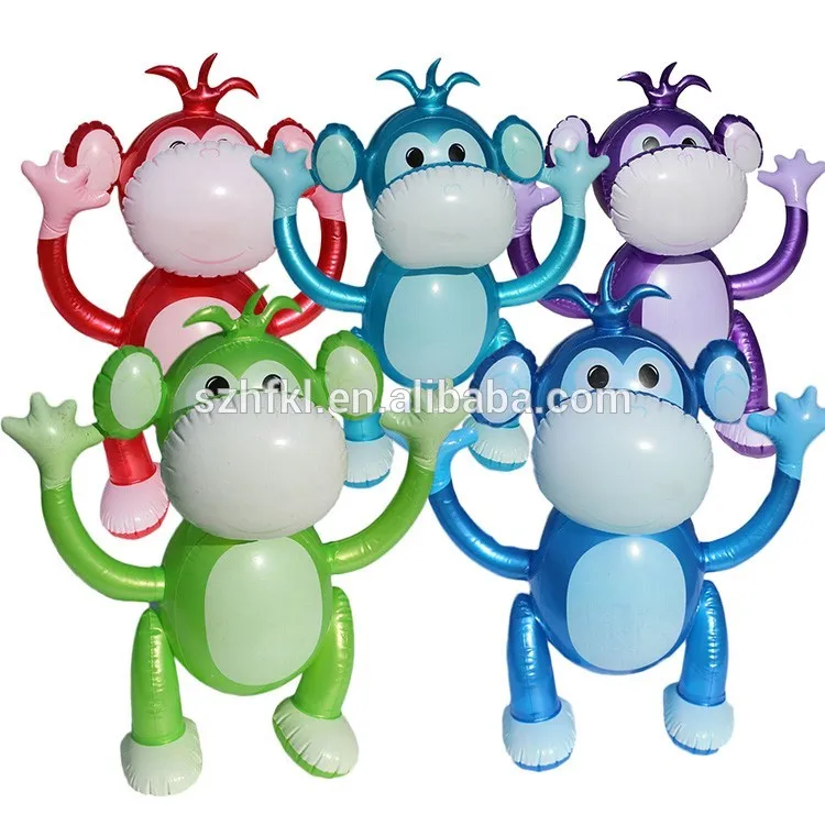 Inflatable Monkey Beach Ball with Long Arm - Fun & Customizable