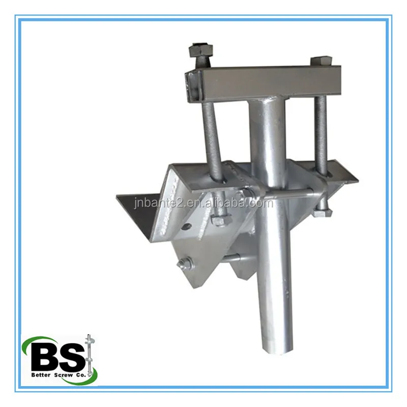 Screw Pile Underpinning/helical Pile Bracket/spiral Pier Bracket - Buy ...