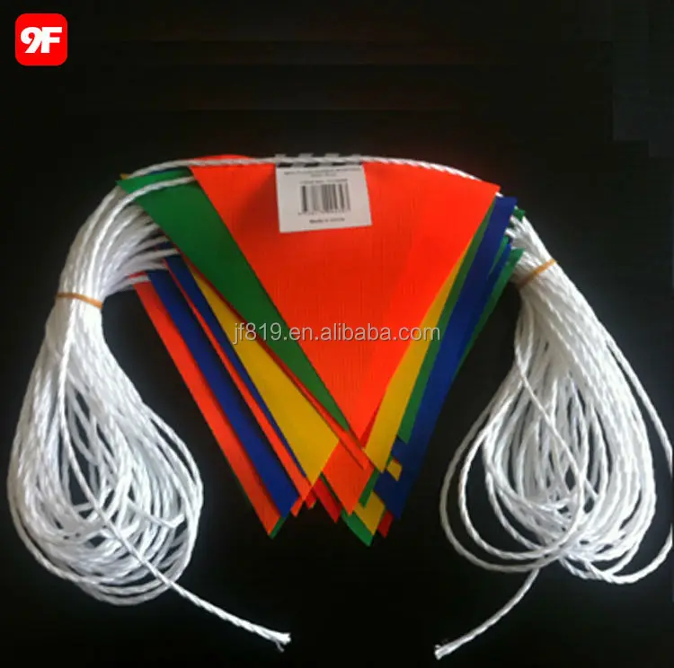 Orange Bunting Safety Flags Warning Flag On Heavy Duty Rope - Buy ...