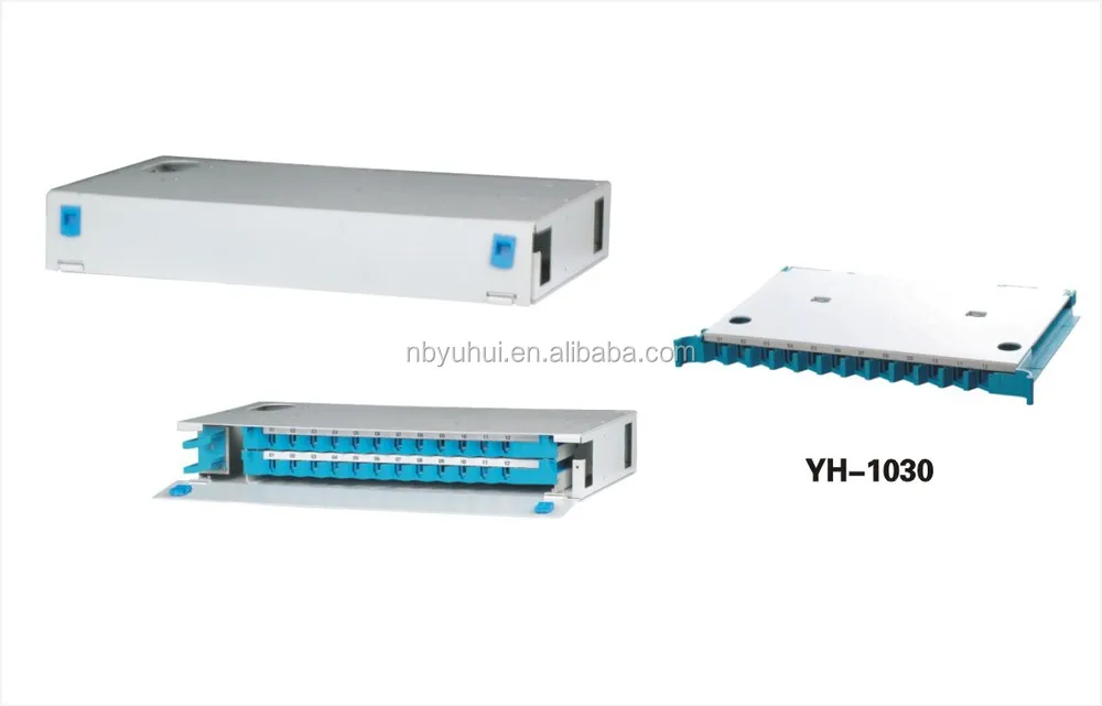 High Density Odf Optical Fiber Frame For 19 Inch Cabinet 24 Port / 48 ...