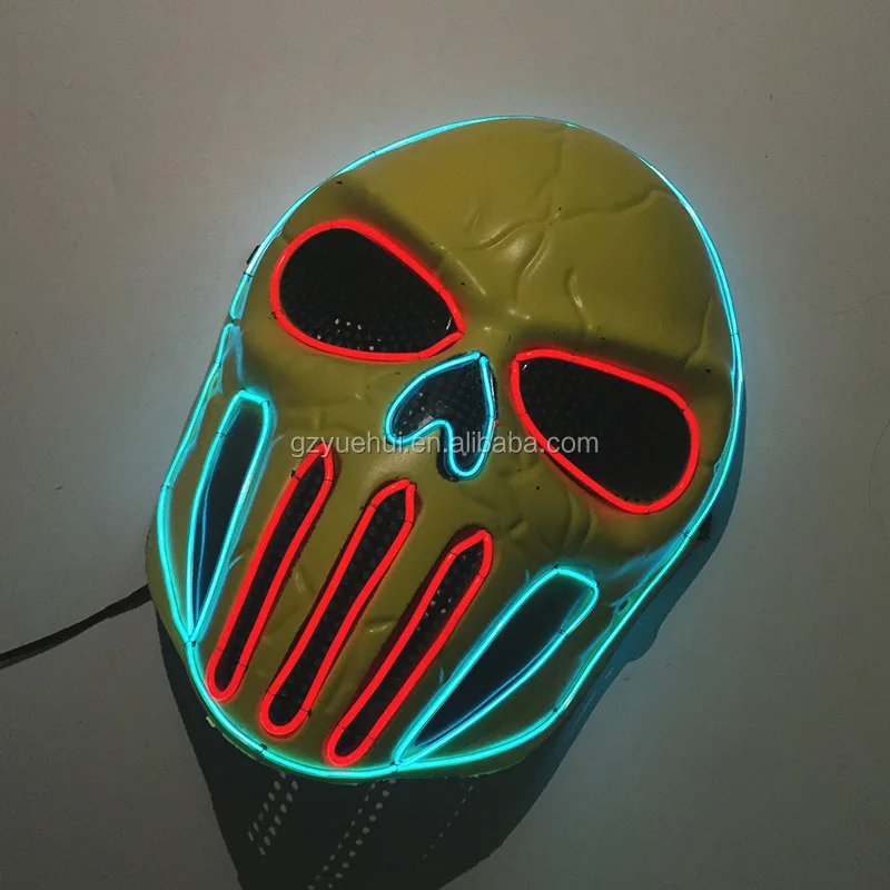 El Light Up Cs Gaming Mask Halloween Anime Party Supplies Led Strip ...