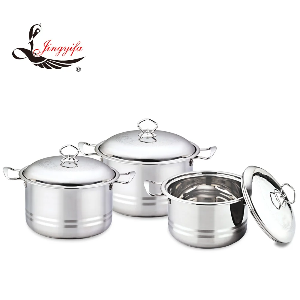 Big Size Heavy Duty Cookware Set - Stainless Steel