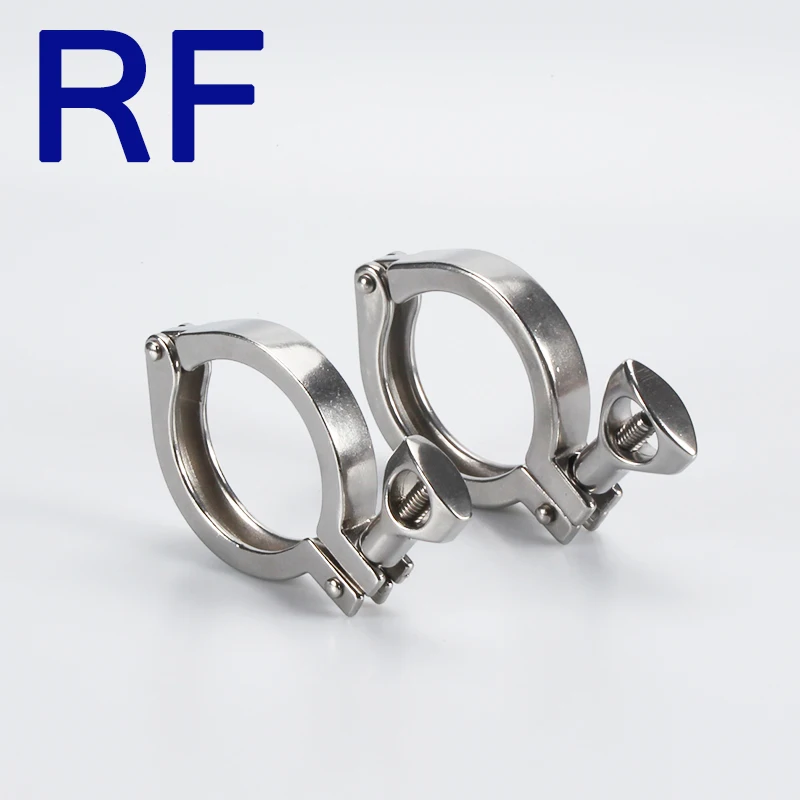 Rf Sanitary Ss304 Ss316l Pipe Clamp Stainless Steel Triclamp Heavy Duty ...