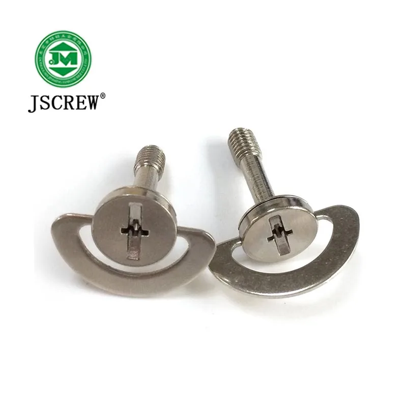 stainless steel flat hand tighten screws 6#*35 with pull d ring screw ...
