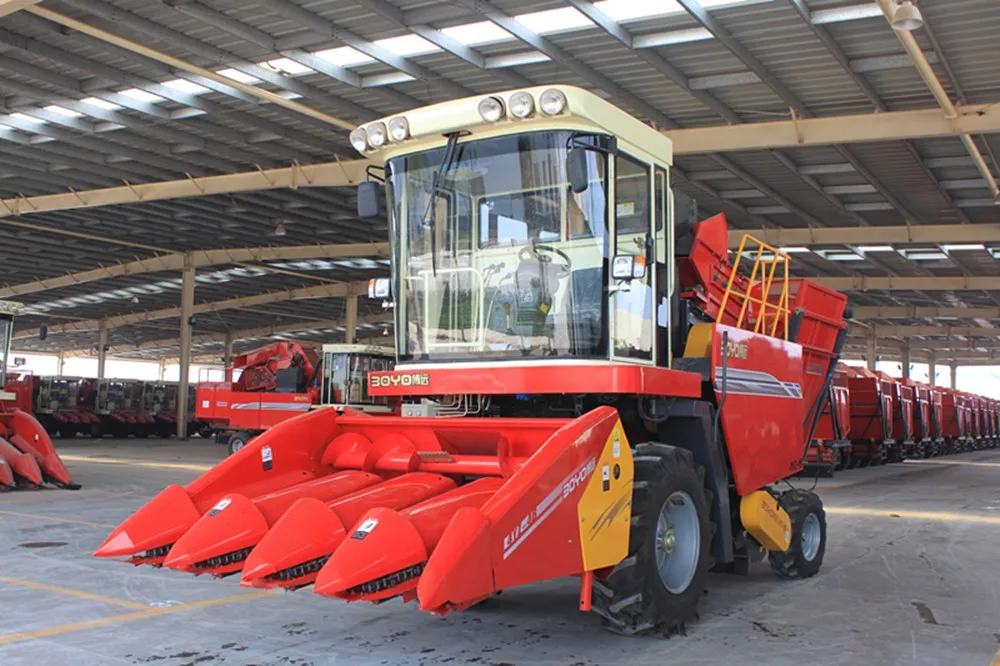 4 Row Model 4yz-4c Corn Maize Combine Harvester/small Corn Harvester ...