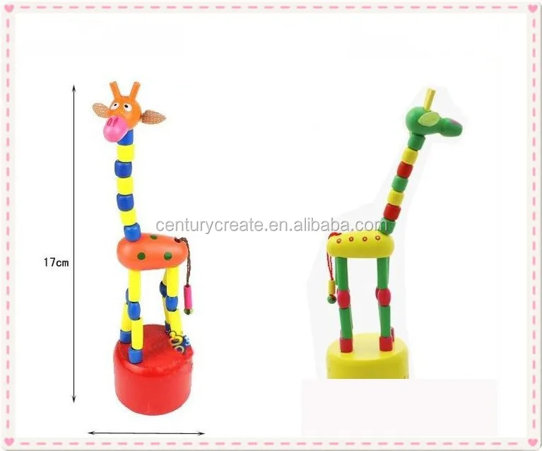Giraffe Wooden Push Up Finger Puppet Pop-up Toys - Buy Decorative Wood ...