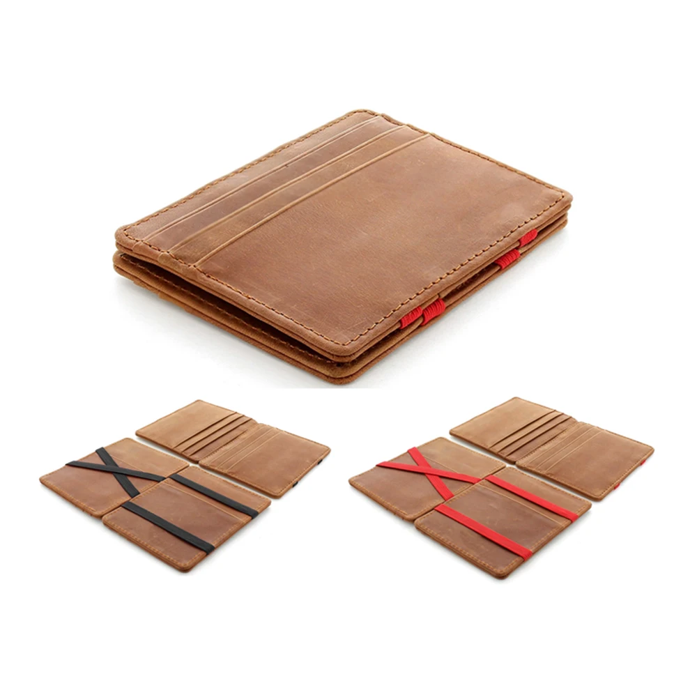 Wholesale Oem High Quality Bi-fold Real Leather Magic Wallet With ...