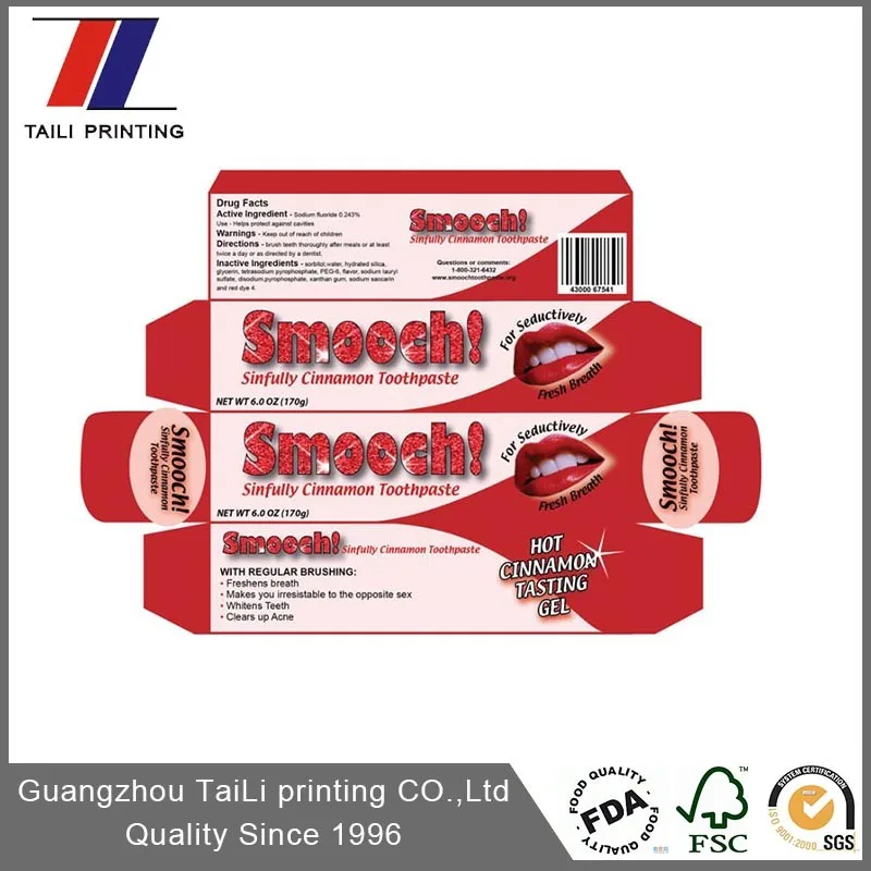 Custom Toothpaste Tube Packaging,Paper Printed Toothpaste Box Size ...