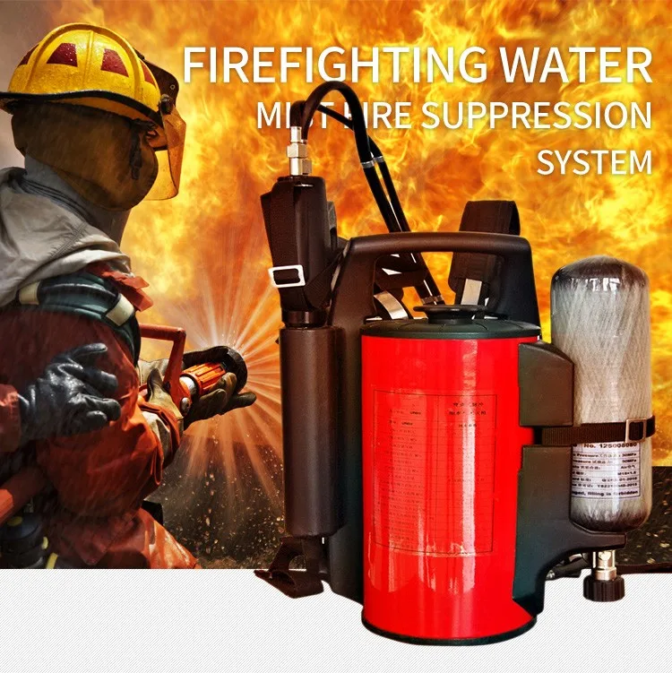 12l Backpack Water Mist Fire Extinguisher Gun - Buy Fire Fighting ...
