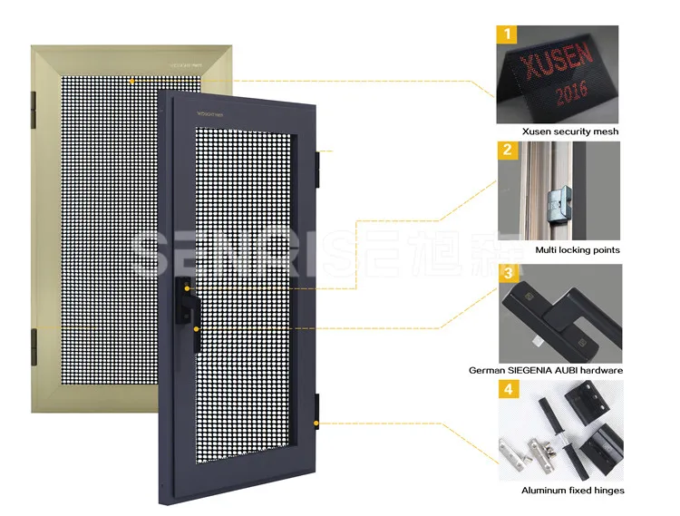 Window Grill Net Design - Anti-Theft & Mosquito Protection