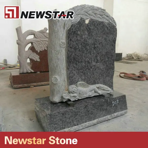 Newstar European Style Natural Granite Carved Tree Headstone - Buy ...
