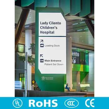 Customed Led Stand Directional Signage Led Exit Sign Outdoor Led ...