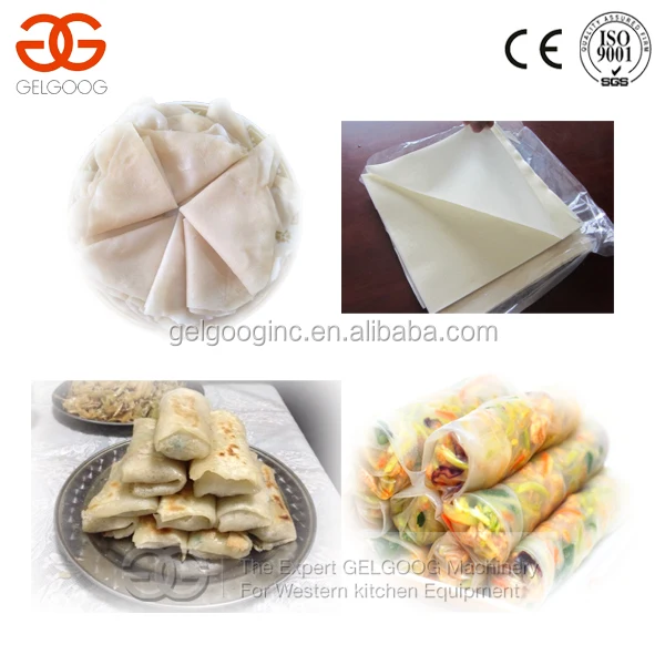 Full Automatic Spring Roll Sheet Making Machine Spring Roll Wrapper ...