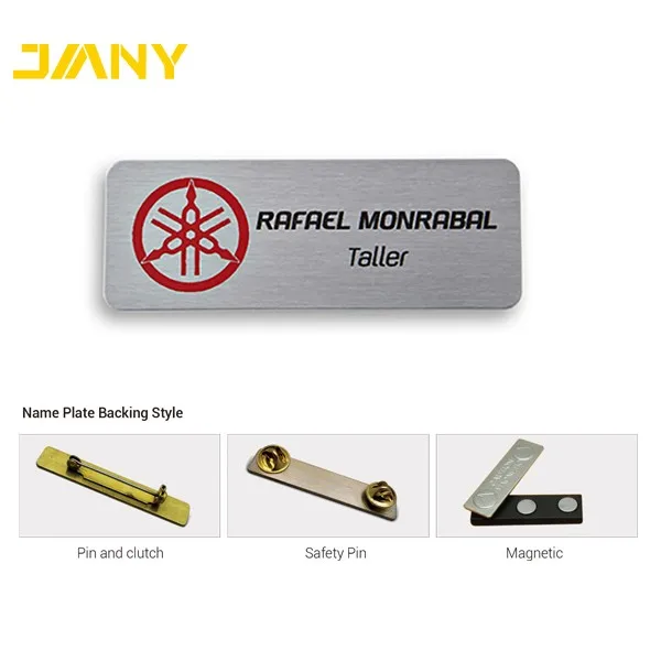 Custom Employee Name Tag Staff Name Plate With Magnet Attachment - Buy ...