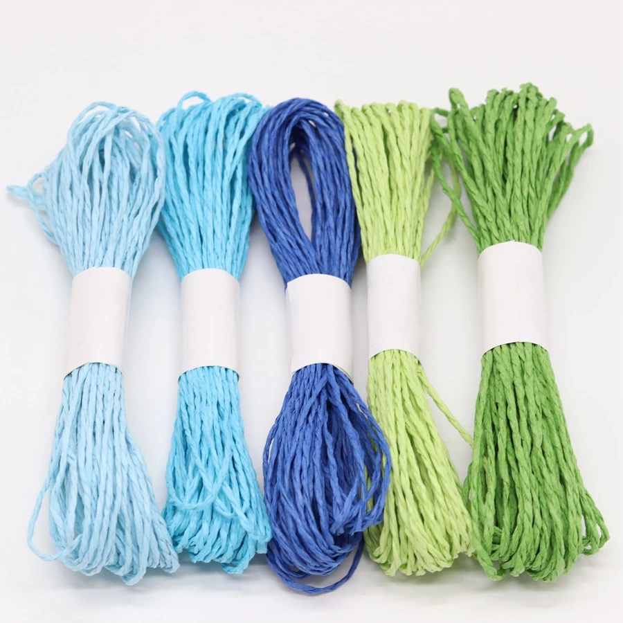 Coomamuu Benang Rajut Kertas Jerami Rafia Benang Tali Untuk Tangan Topi ...