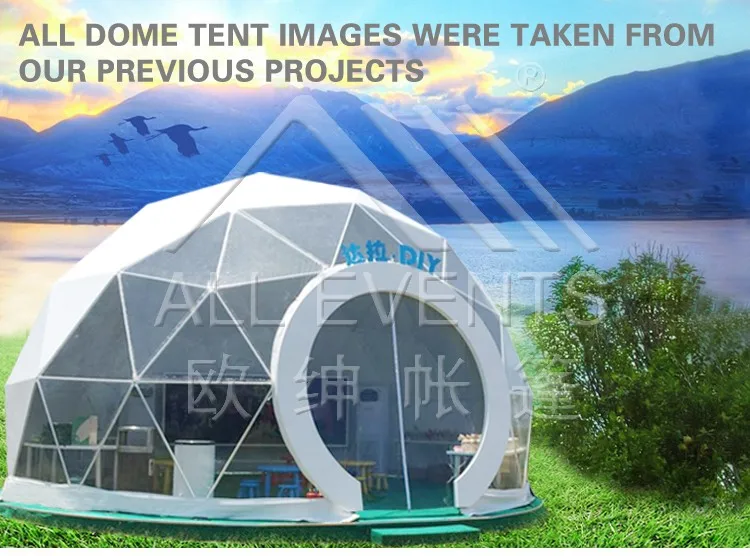 10m Steel Geodesic Dome Tent for Projection - All Events Tents