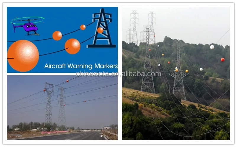 Aerial Marker Balls/power Line Markers For Overhead Wire - Buy Aerial ...