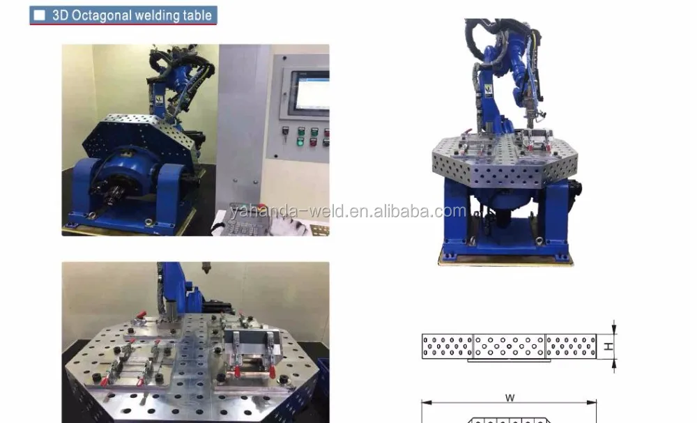 3d Rotary Welding Table For Robots Welding Works - Buy Welding Table ...