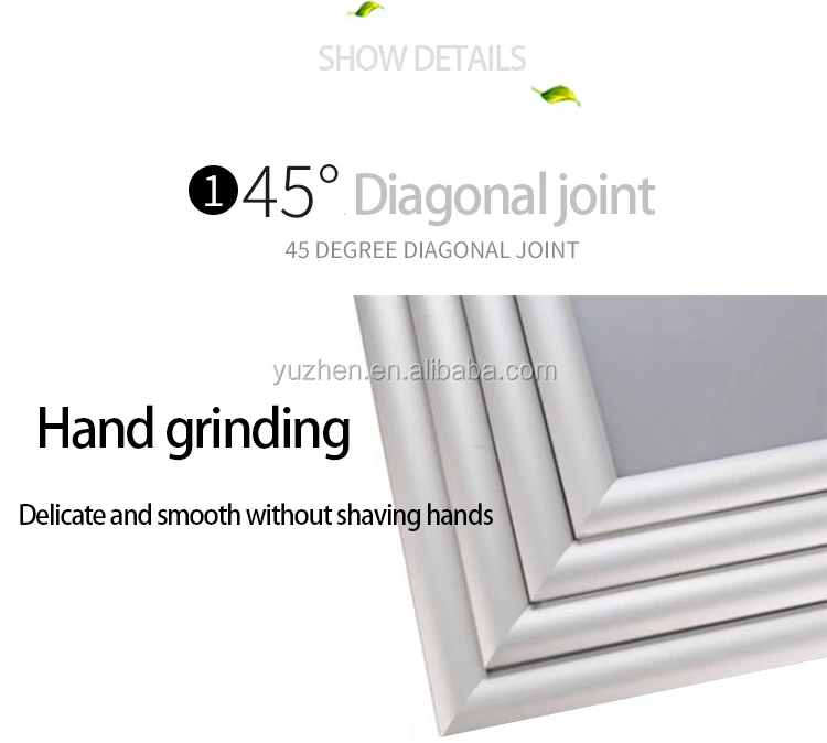 Gallery Display Show Alloy Aluminum Metal Multi-Size A1 Plastic Poster ...