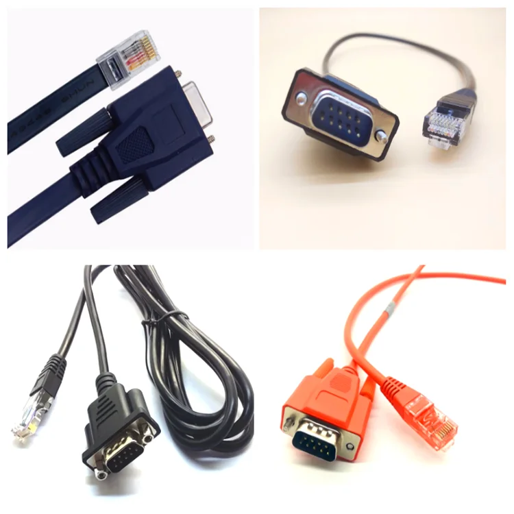 Customized Cables Rs232 Serial Db9 Female Panel Mount To Rj45 Male ...