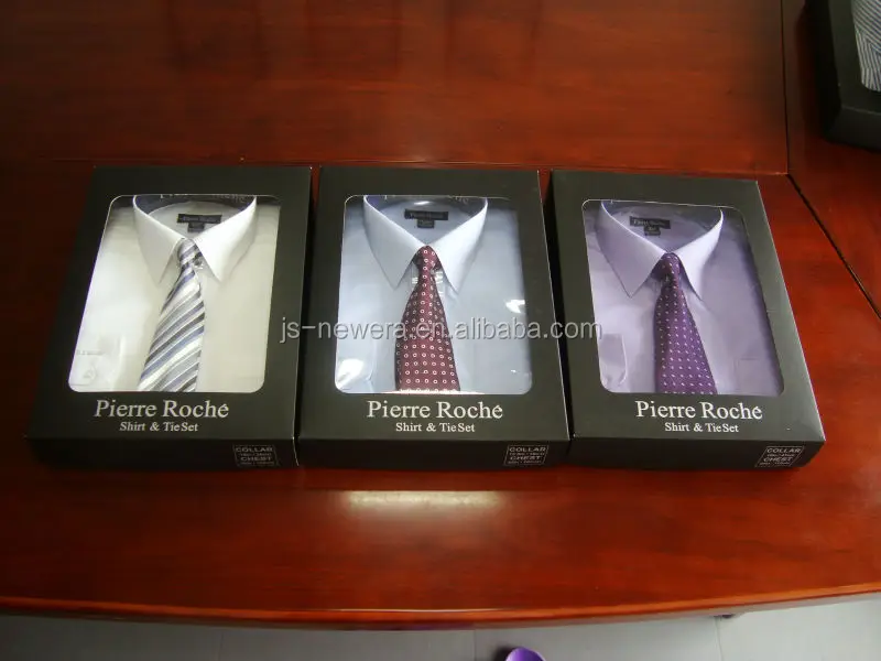 Window Box Packing Men's Dress Shirt With Tie Set - Buy Shirt With Tie ...