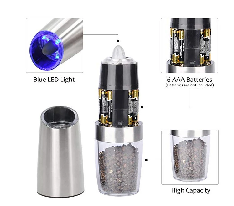 The gravity's stainless steel Salt Shaker High Quality Electronic ...