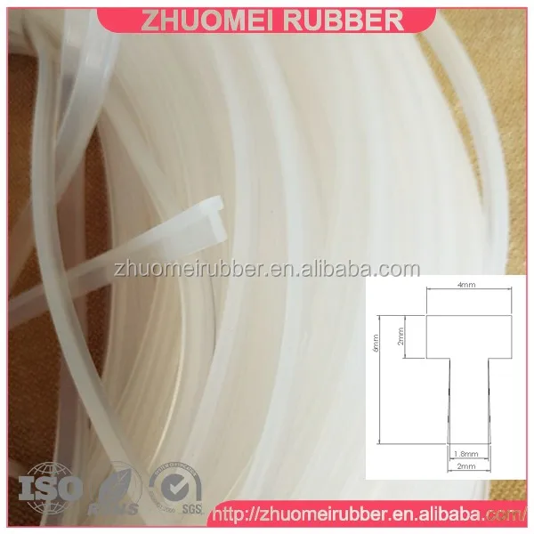 Transparent T Shape Silicone Stripe Seal - Buy Silicone Strip,T Shape ...