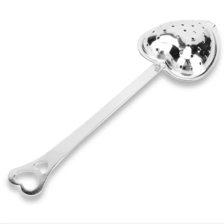 Heart-shaped Stainless Steel Tea Infuser - Durable & Bright