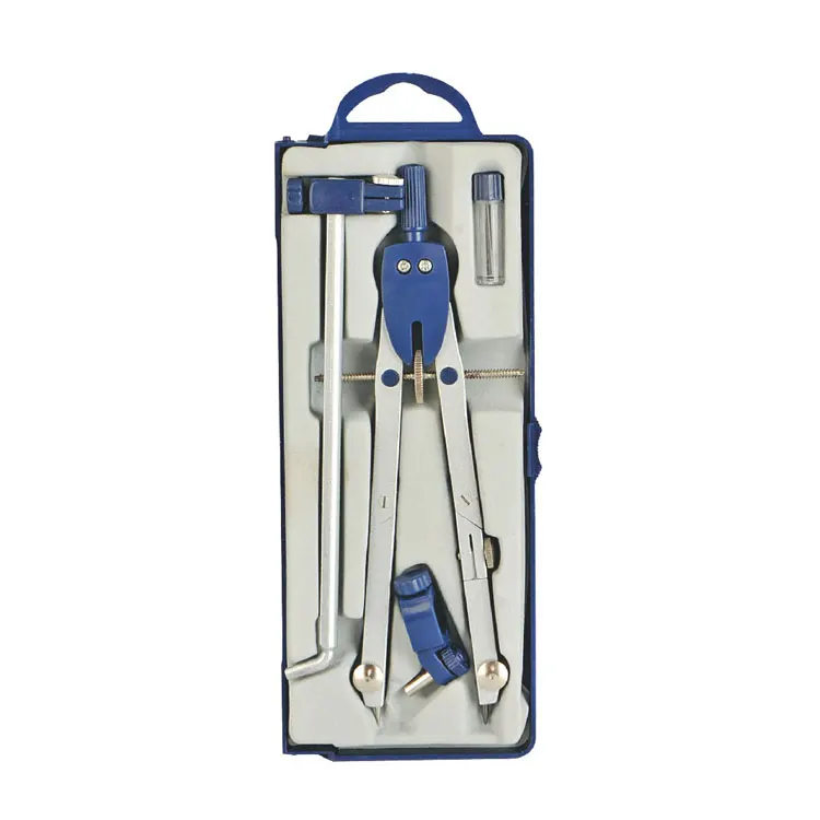 School Student Geometry Drawing Compass Set In Blue Box - Buy Drawing ...