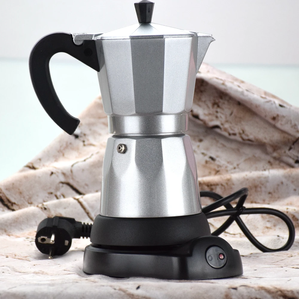 Electric Heating Mocha Pot Fully-automatic Aluminum Coffee Machine ...