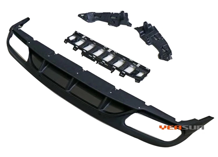 W205 Coupe C205 C63 S Tuning Rear Diffuser For Mercedes Benz C Class ...