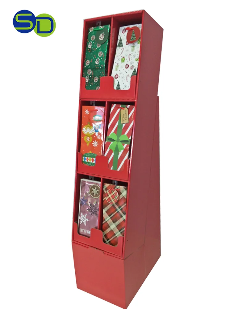 Hot Floor Free Standing Gift Bag Display,Gift Card/greeting Card Holder ...