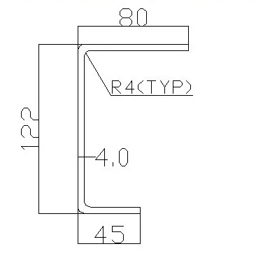 Corten Steel Shipping Container Parts Cross Member