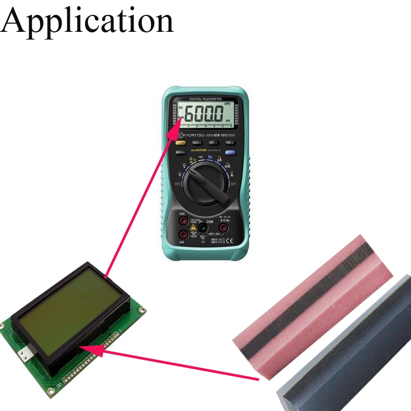 Digital Lcd Display Connector,Rubber Zebra,Conductive Zebra Strip - Buy ...