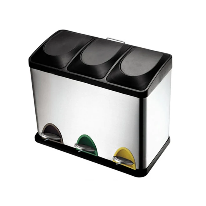 Sorting Foot Pedal Dustbin Dustbin Waste Separated Bin Durable Usage ...