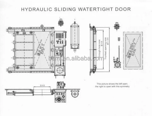 Marine Hydraulic Sliding Watertight Door - Buy Stainless Steel Door ...