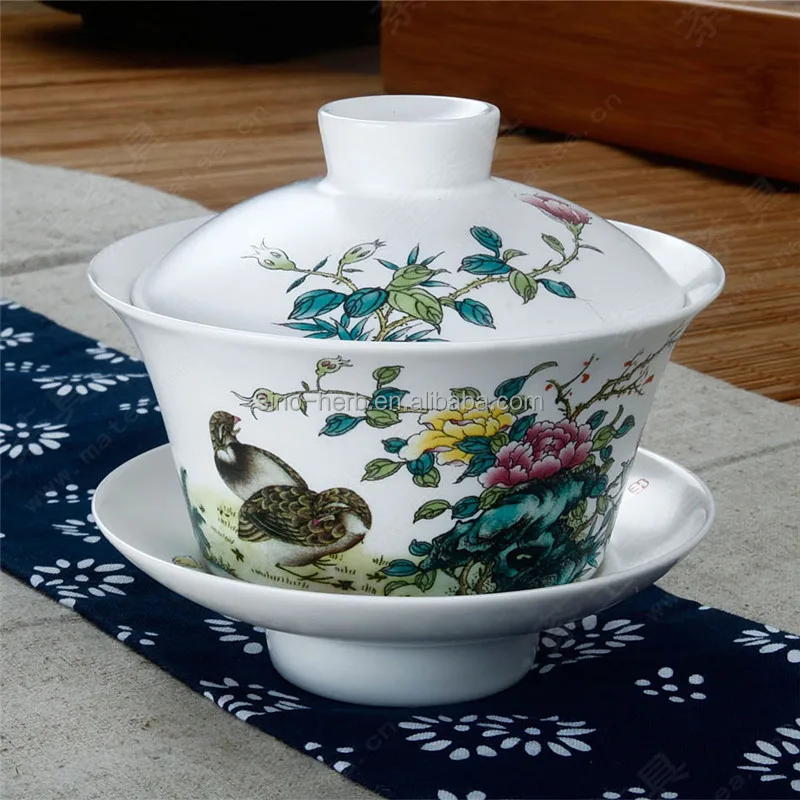 Chinese Traditional Ceramic Cup Gaiwan Tea Set Cheap Tea Cup With Lid ...